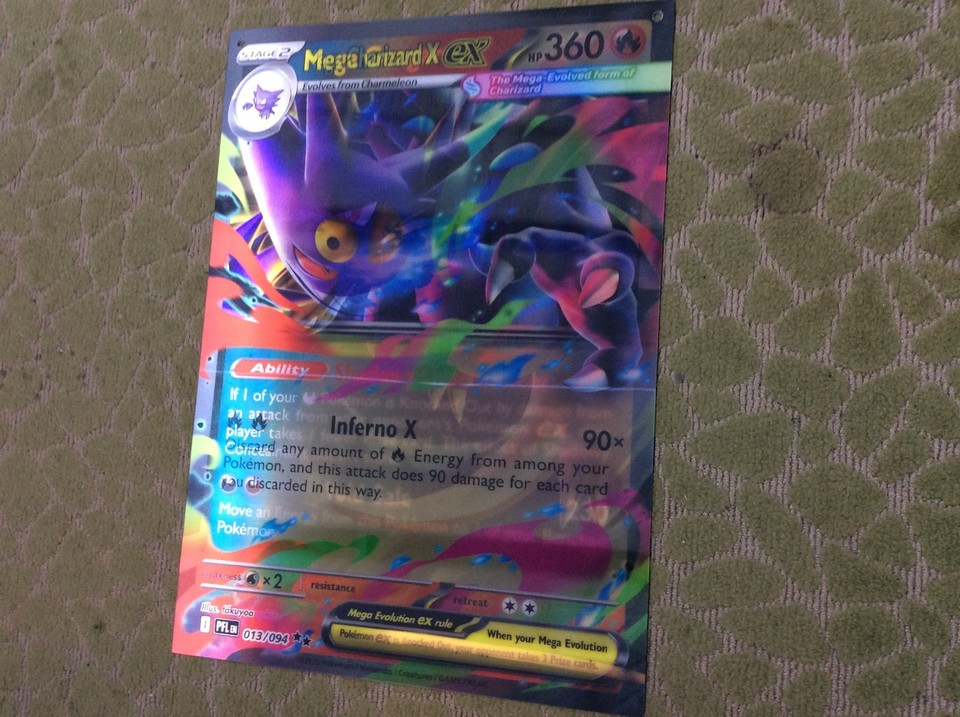 Pokemon Mega Charizard Gengar Ex Lenticular Phantasmal Flames Promo ...