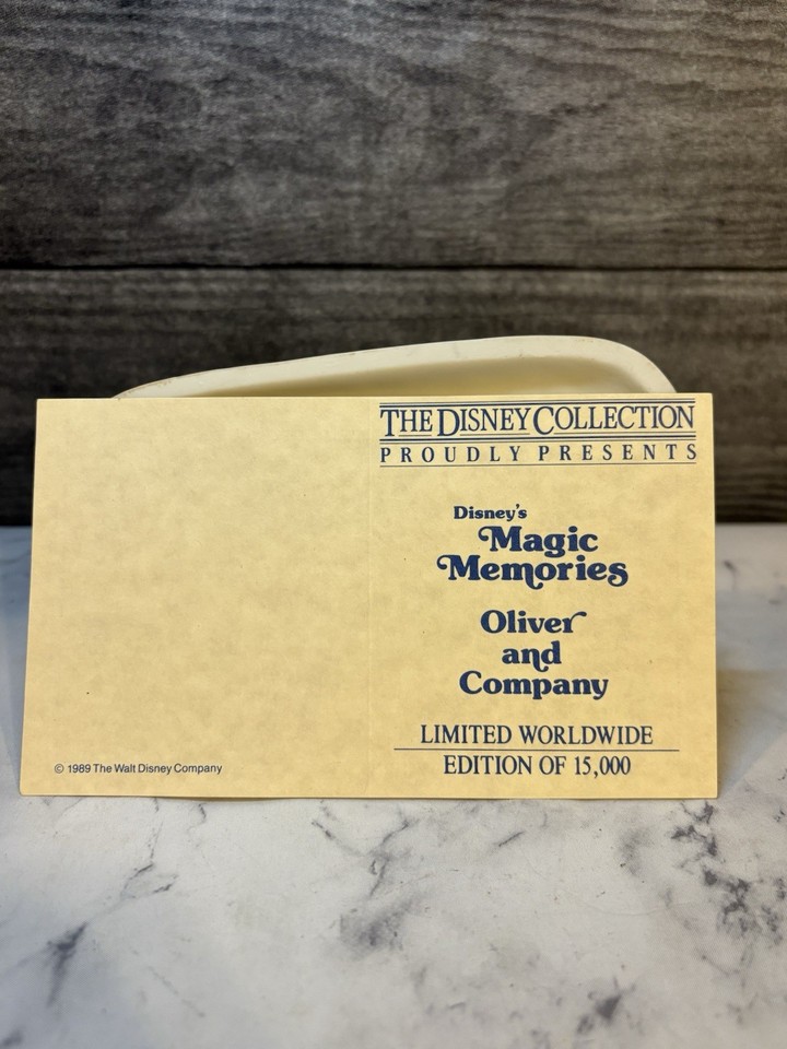 RARE VINTAGE DISNEY MAGIC MEMORIES OLIVER AND COMPANY LIMITED EDITION ...