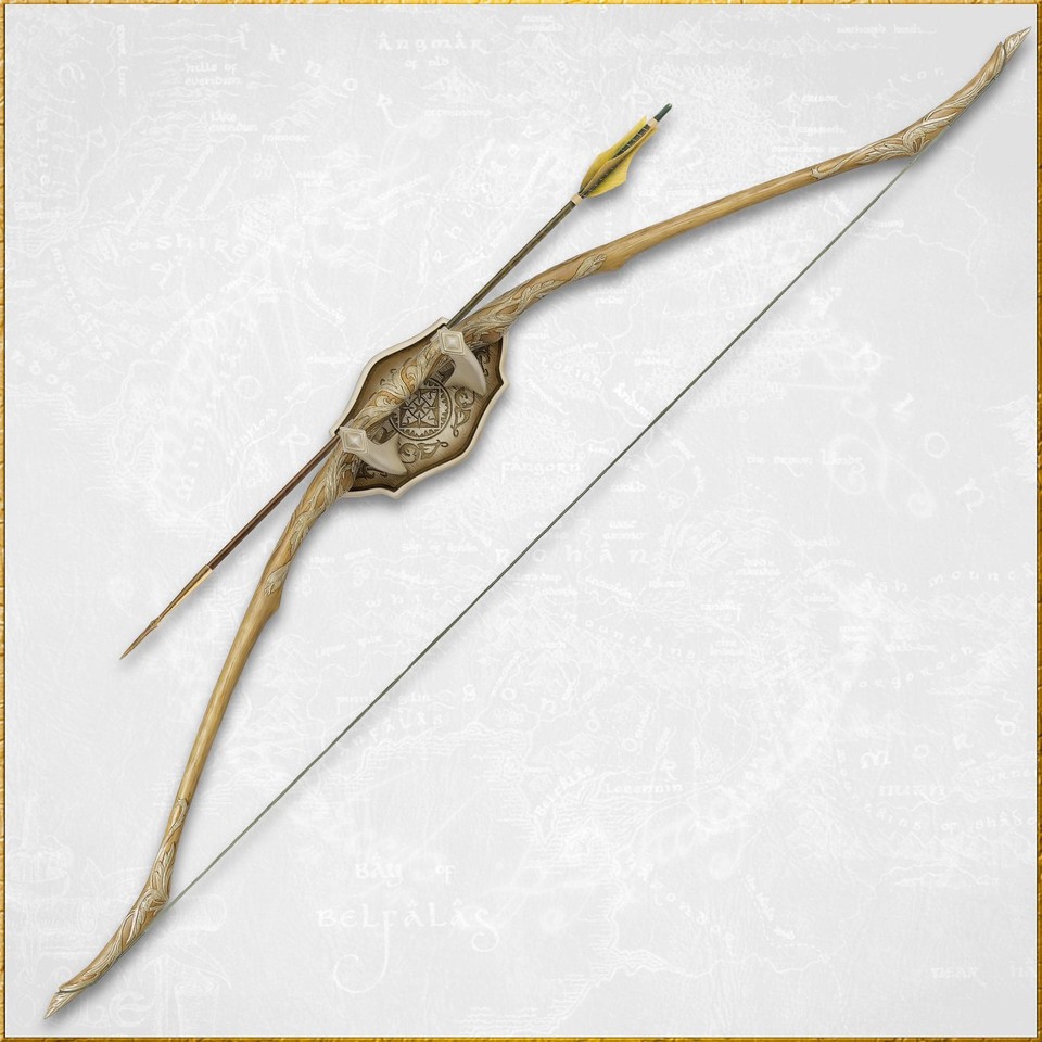 UNITED CUTLERY LOTR Lothlorien Bow of Legolas Prop Replica with Display ...