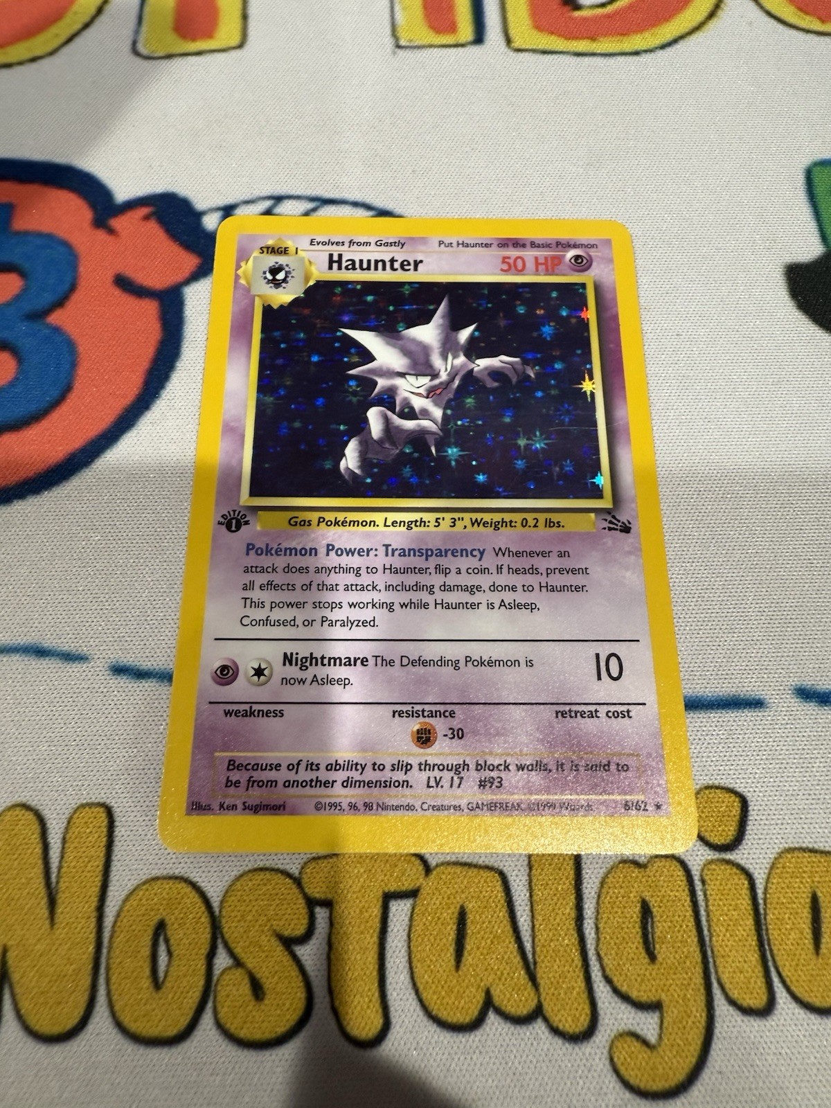 Pokémon 1999 Haunter 1st Edition Fossil Set Holo Rare Card #6/62 | eBay