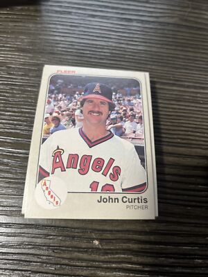 1983 Fleer John Curtis #84 California Angels Baseball Card | eBay