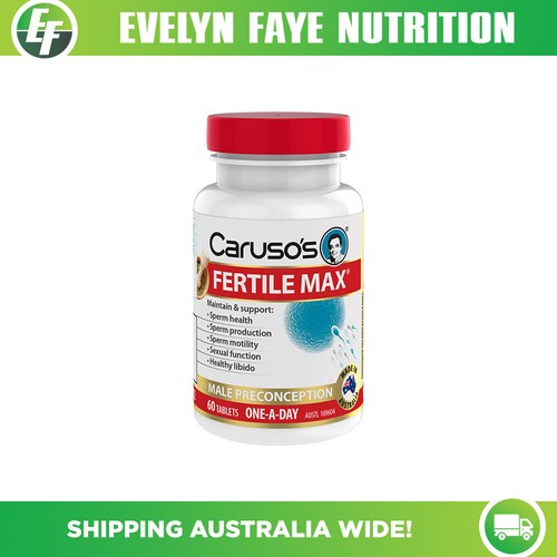 CARUSO'S NATURAL HEALTH Fertile Max - 60 tablets | Male Preconception ...