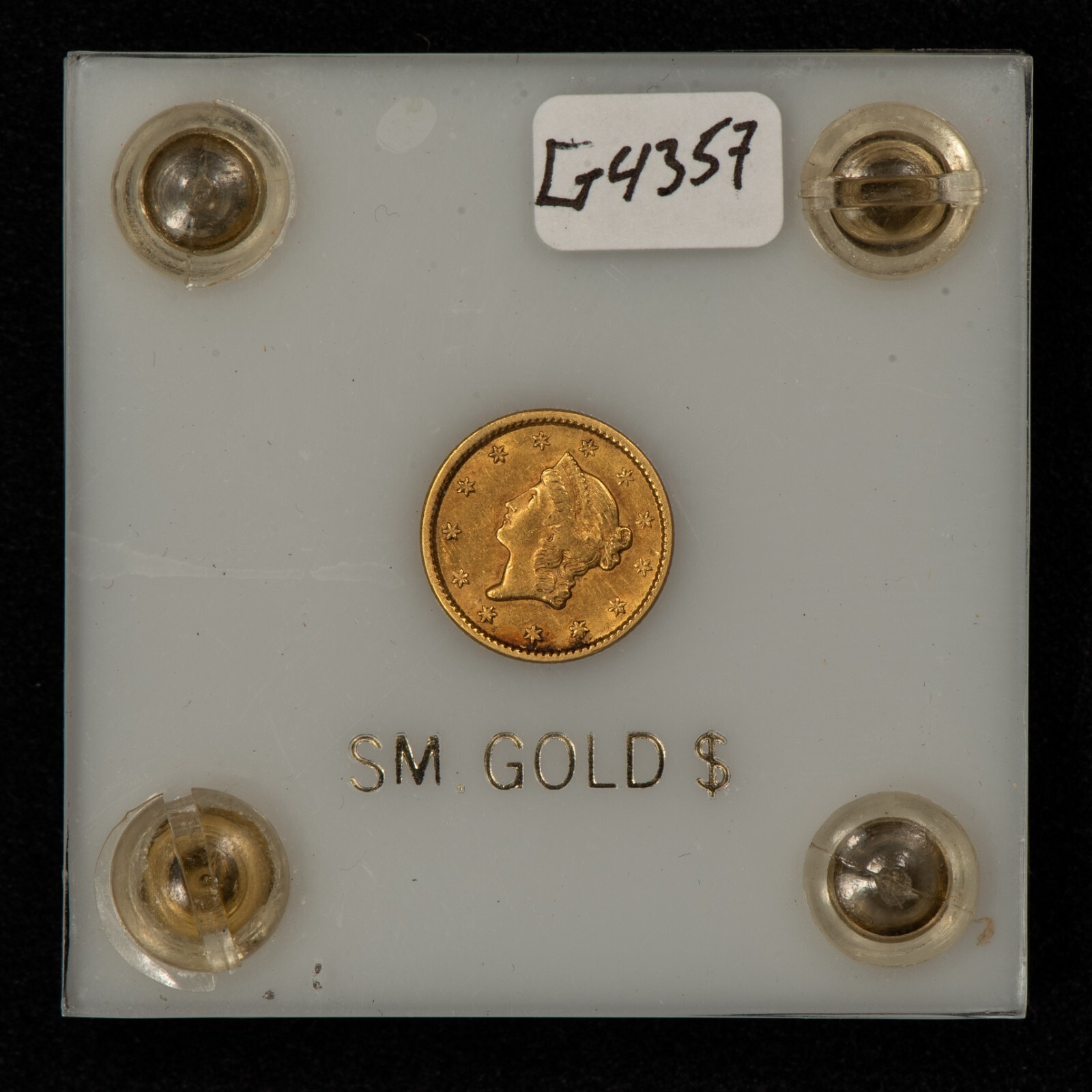 1851 G$1 Liberty Head Gold Dollar - Luster - Capital Plastics Holder ...
