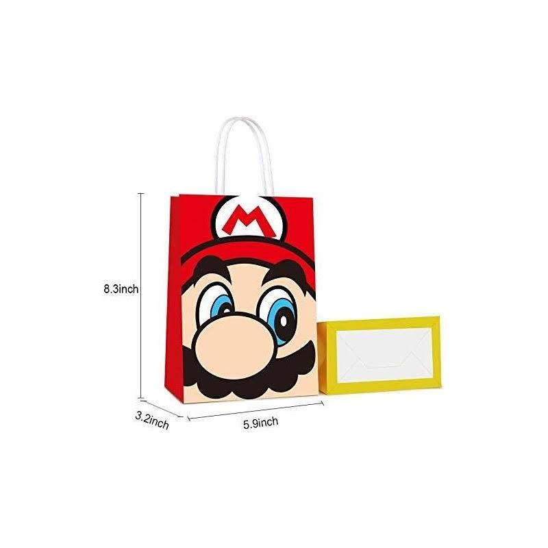 Super Mario Paper Lolly Loot Bag Box Balloons Stickers Favours Party ...