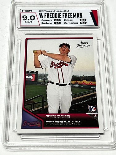 FREDDIE FREEMAN Rookie Card 2011 Topps Lineage #146 RC 9 Mint Braves ...