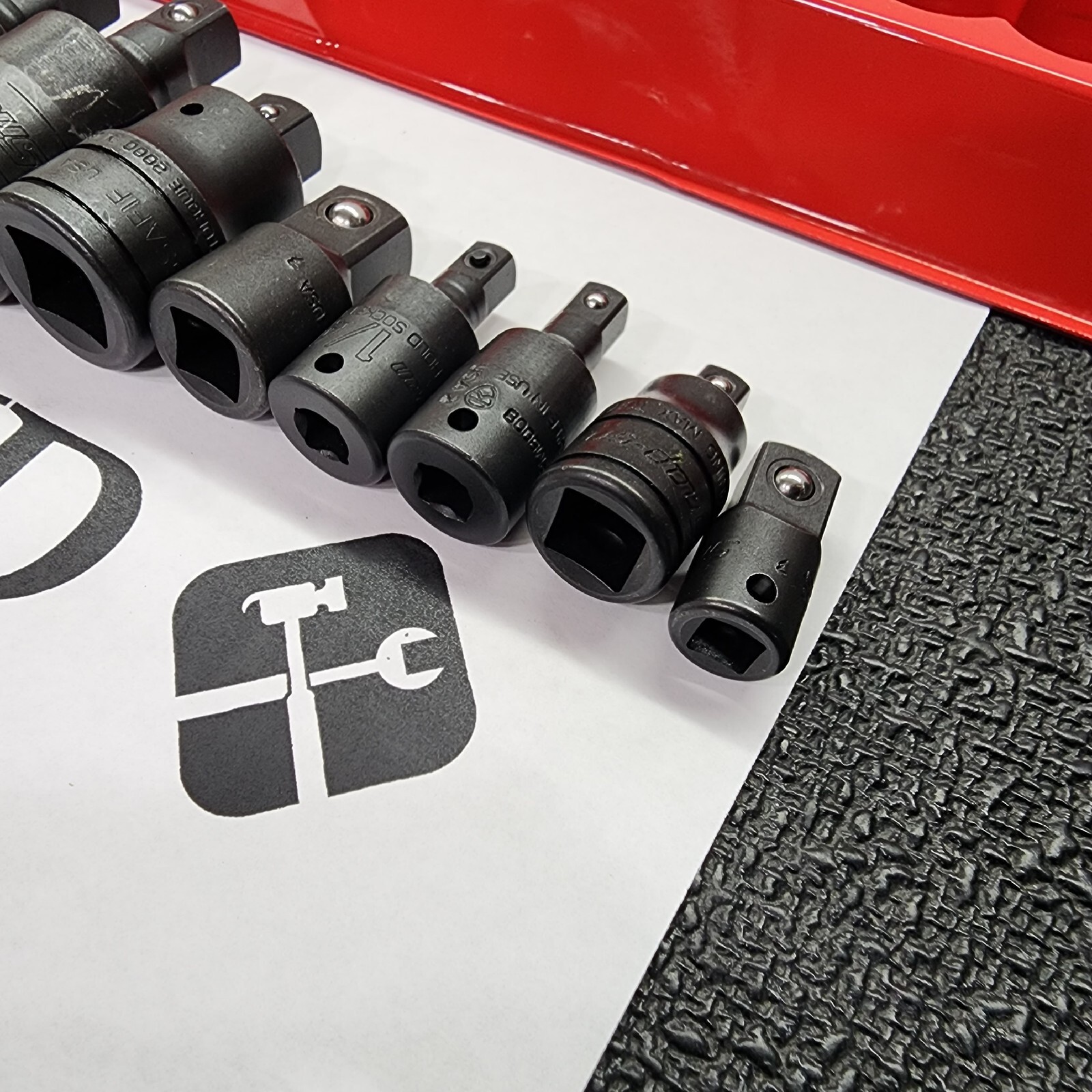 Snap-on Tools USA NEW 12pc Master Industrial Adapter Extension Socket ...