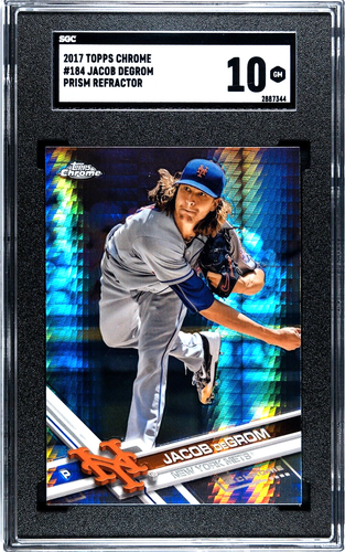 2017 Topps Chrome - Jacob deGrom #184 Prism Refractor for sale online ...