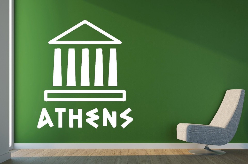 Wall Vinyl Sticker Decal Athens Acropolis Parthenon Sights Ancient ...