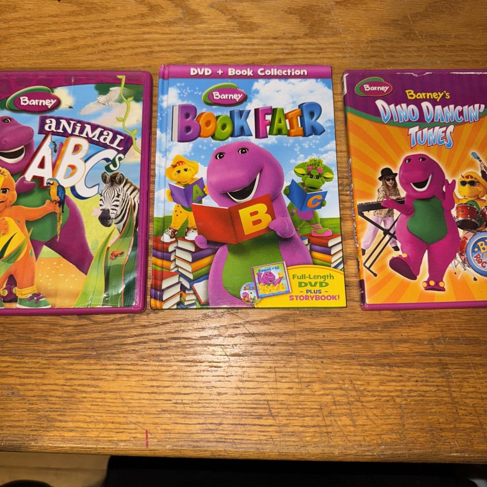Barney Animal ABCs Book Fair Book Dvd Dino Dancing Tunes Dvd Barney ...