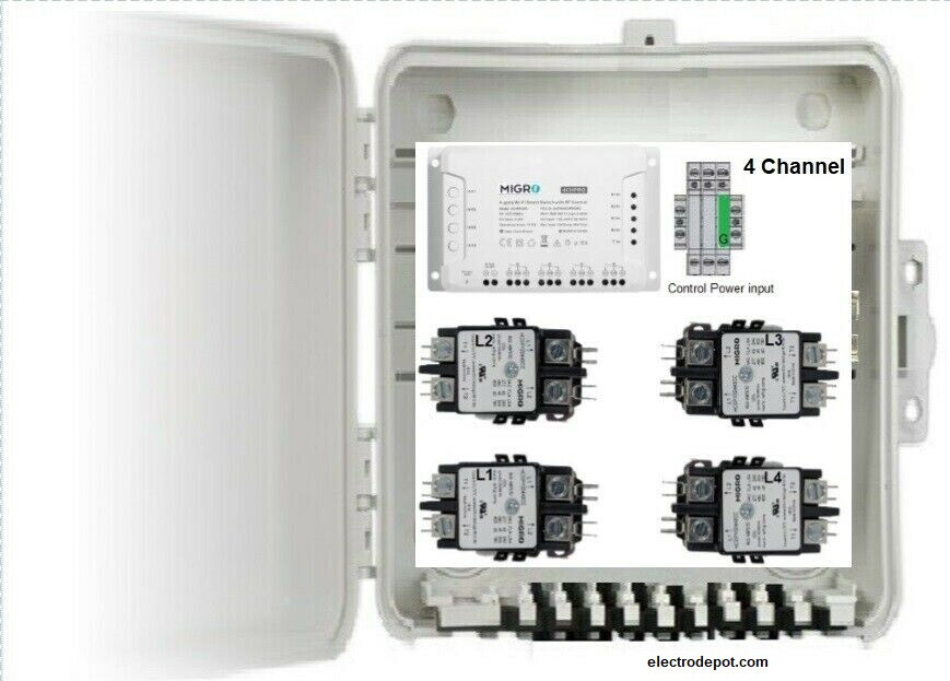 WiFi 4Channel Pool Pump Control Wireless Timer 220VAC Relay Alexa FREE ...