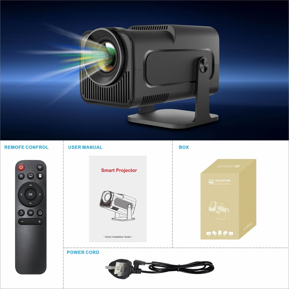 Transpeed Magcubic 4K Android 11 Projector Native 1080P 390ANSI HY320 ...