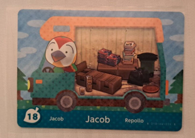 Jacob - 18 - RV Welcome Series - Authentic Animal Crossing Amiibo Card ...