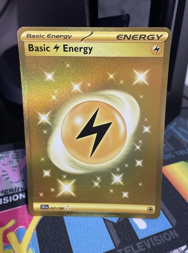 Pokémon TCG Basic Lightning Energy Scarlet & Violet-Base Set 257/198 Holo Hyper Rare for sale ...