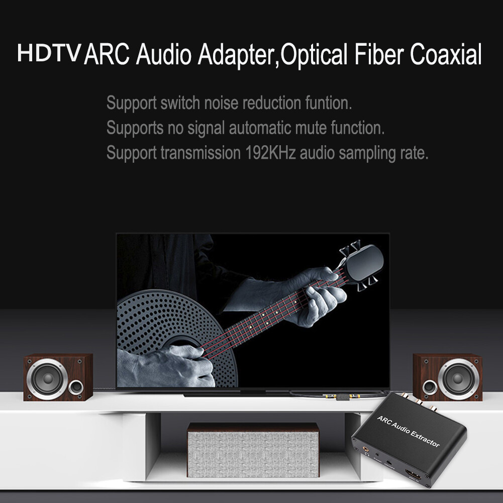 HDMI-compatible ARC Audio Extractor Converter Adapter for Optical Fiber ...