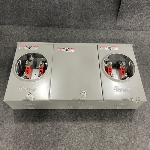 MILBANK Ringless Meter Socket 300 VAC, 200A, 1PH, NEMA 3R Enclosure ...