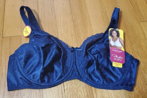 Playtex Bra 38 C Style 4422 Signature Florals Natural Fit Dark Blue | eBay