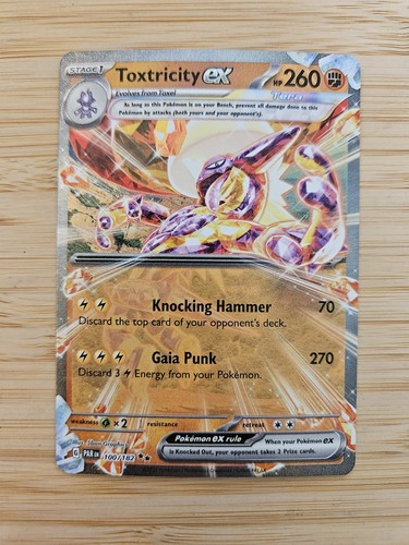 Toxtricity ex 100/182 Paradox Rift (PAR) NM Double Rare Pokemon Card | eBay