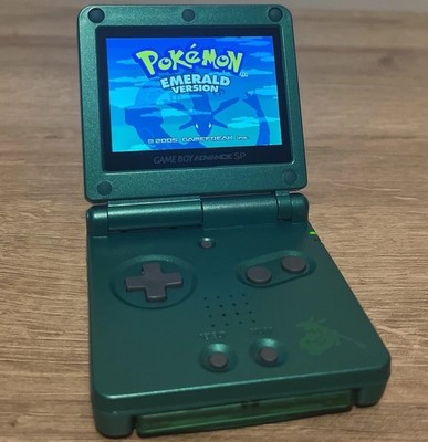 Nintendo Gameboy Advance SP Console IPS V5 Screen Green Rayquaza GBA SP Pokémon | eBay UK