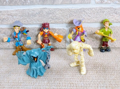 Playmates Scooby Doo Pirate Figures Fred Daphne Shaggy Velma Ghost ...