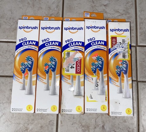 5 Packs of 2 ARM & HAMMER Spinbrush Pro-Clean Replacement Brush Heads ...