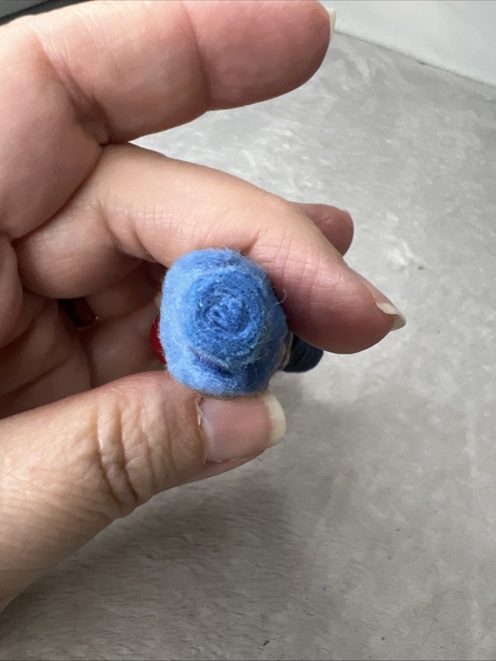 Vtg Folk Art Lot 2 Man Woman Couple Hand Painted Clothespin Dolls W ...