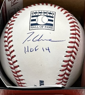 Tom Glavine Autograph Signed HOF Logo Baseball w/ HOF 14 - JSA | eBay