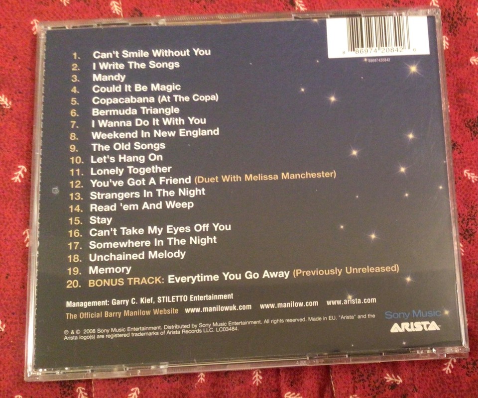 BARRY MANILOW: The Best of Barry Manilow Music & Passion, Music CD | eBay