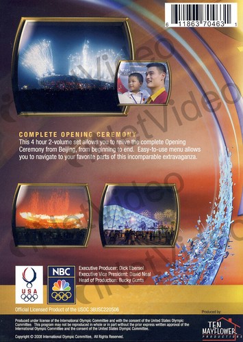 BEIJING 2008 COMPLETE OPENING CEREMONY NEW DVD 611863704631 | eBay