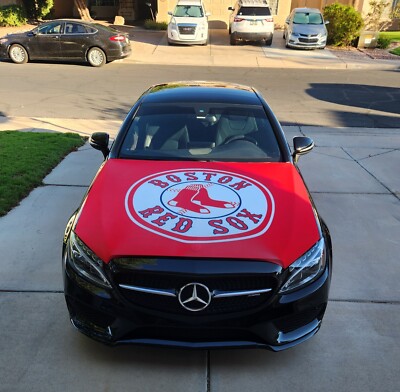 Boston Red Sox Auto Hood Cover | Sports Flags | Hood Flags | MLB Flags ...