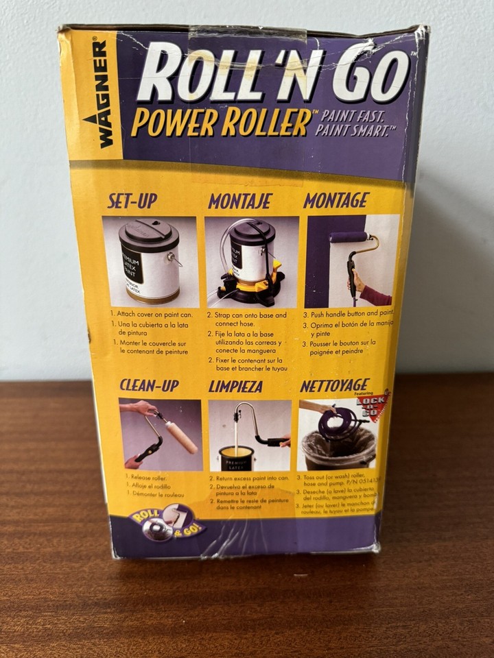 Automatic Paint Roller Wagner Power Roller Roll N Go Power Roller | eBay