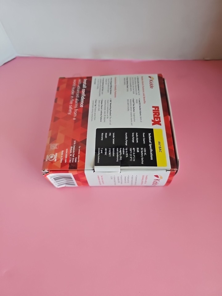 Kidde i4618ac Firex Hardwire Ionization Smoke Detector with Battery ...