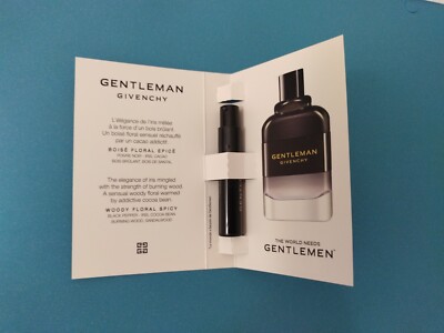 GENTLEMAN SOCIETY by GIVENCHY EDP Carded Sample Spray for Men 1 ml / 0 ...