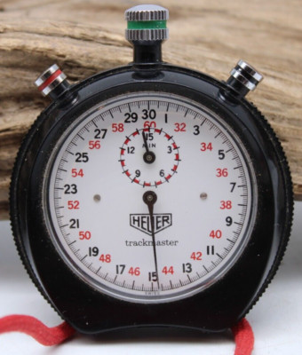 HEUER TRACKMASTER STOPWATCH #8040 64.7mm RUNS (AR) | eBay
