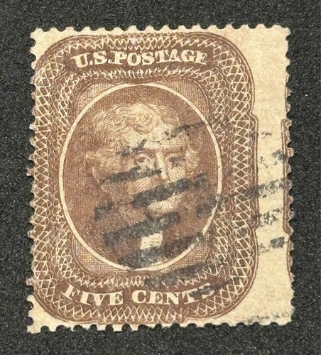 US Stamp Scott #30a Jefferson 5c Brown Type II - Used - Cat. $375 | eBay
