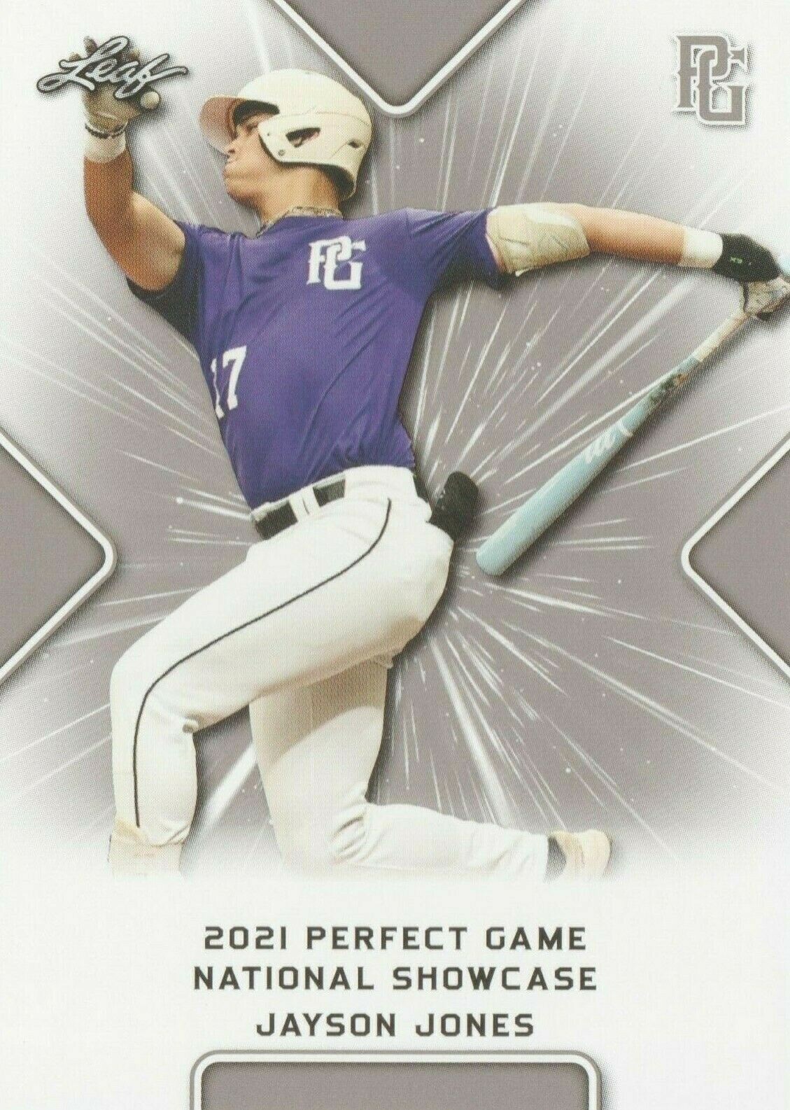 JAYSON JONES 2021 LEAF PERFECT GAME NATIONAL DIRECT ALL-STARS ROOKIE ...