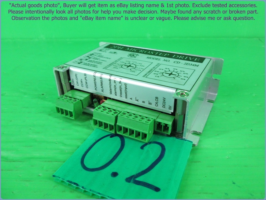 CHYEN CD-2D34M, 2PH Microstep drive as photo, sn:2717,dφm cmb Harmonic ...