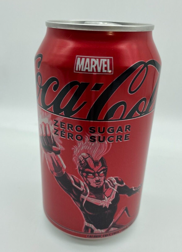 2024 Coca-Cola Zero Sugar CAPTAIN MARVEL Empty Can Marvel Limited ...