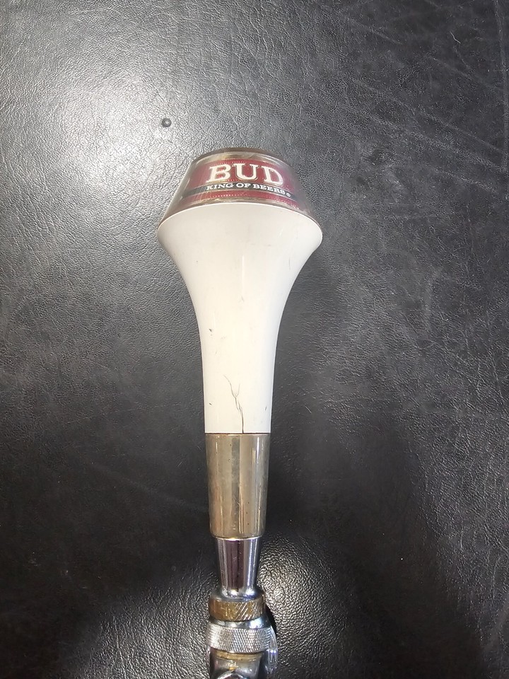 Vintage Budweiser Bud King Of Beers Acrylic Tap Handle | eBay