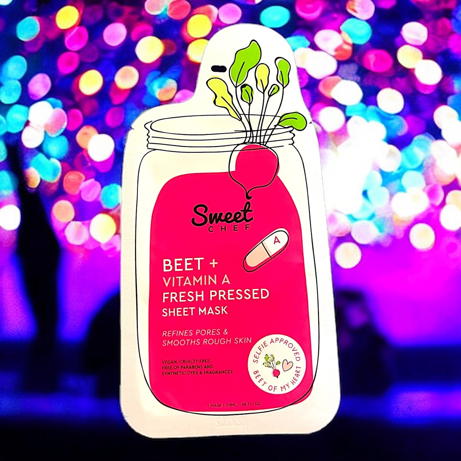 Sweet Chef Sheet Mask Beet + Vitamin A 0.77 FL OZ Brand New In Package ...