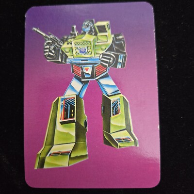 EX Transformers G1 Hasbro Action Card 1985 118 Long Haul Purple ...