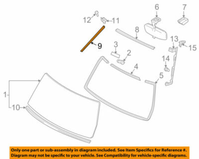75532-35010 Toyota Moulding, windshield, outside rh 7553235010, New ...