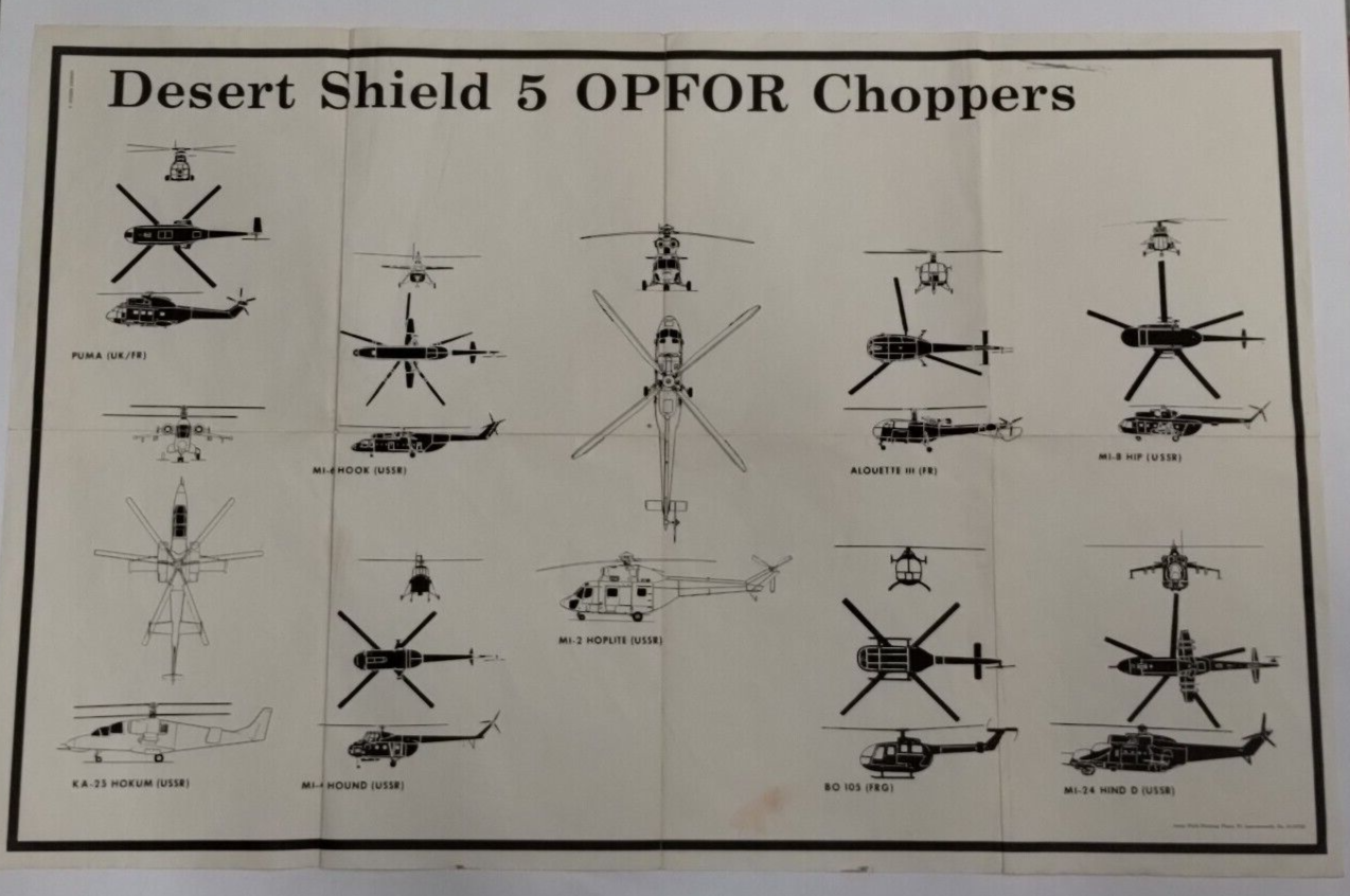 Bell Desert Sheild 5 OPFOR Choppers Poster Size 22X 33-Original | eBay