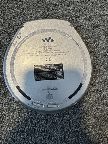 Sony D-EJ925 Portable CD Walkman Discman G Protection Vintage w ...