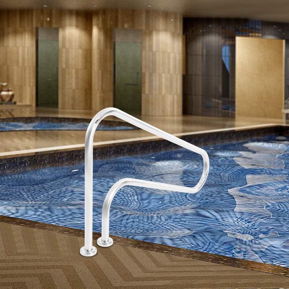 Pool Handrail, 304 Stainless Steel Pool Handrail for In-ground Pools | eBay
