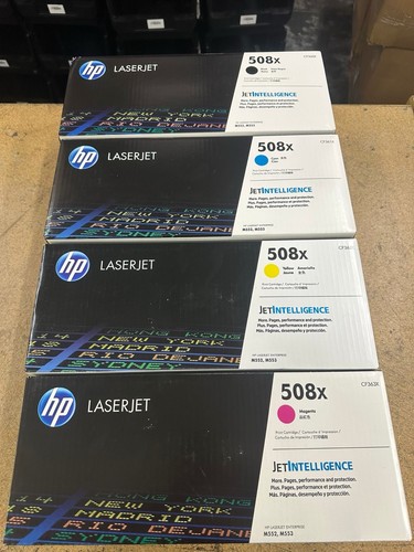 HP 508X High Yield Toner 4 Colour Set CF360X-CF361X-CF362X-CF363X-New ...