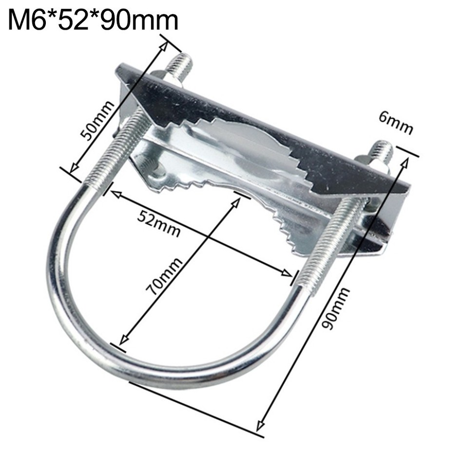 Secure Heavy Duty Antenna Mast Clamp Mounting Bracket for Round Pipe ...