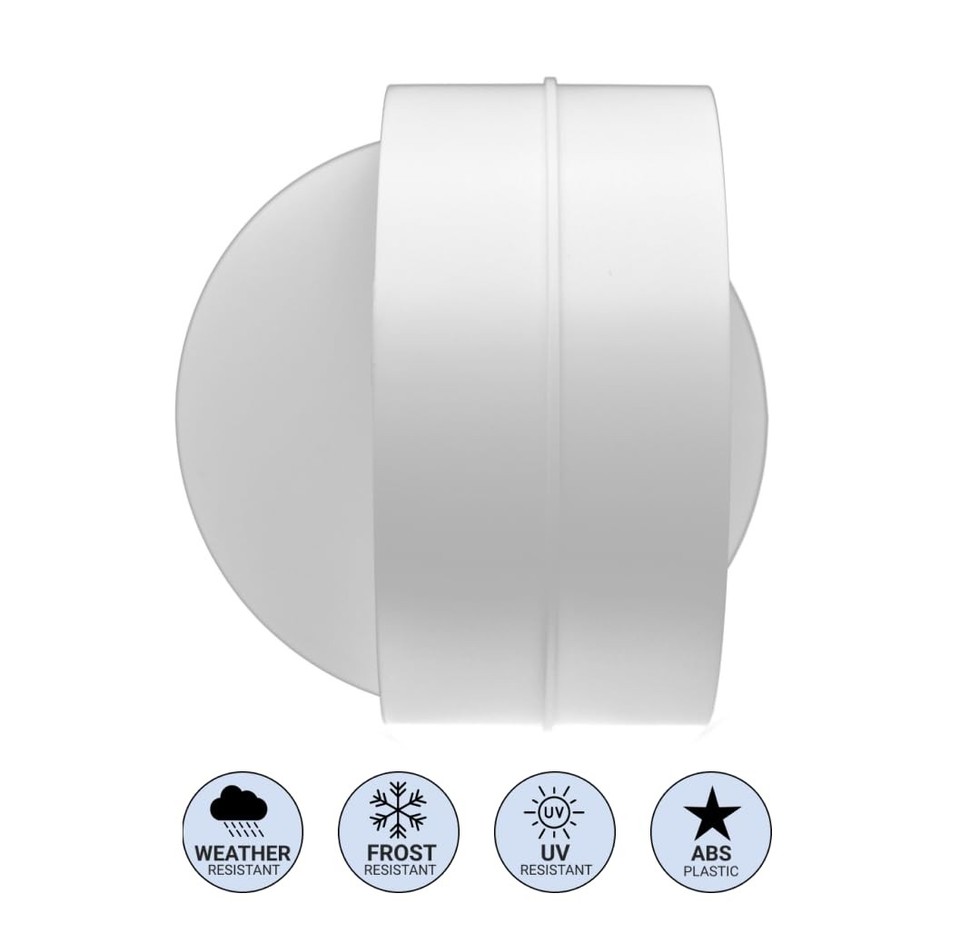 Valve de retour 125 mm pour ventilation Pipe connecteur PVC – Pièce de ...