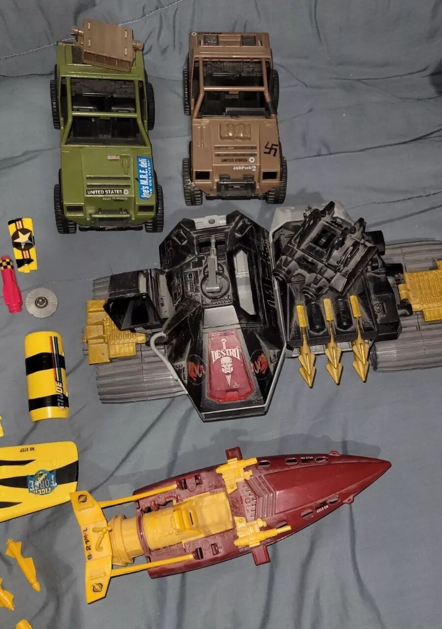 GI JOE Tiger Force Rat Piranha Demon Vamp Warthog AGP 9 Vehicle Lot ...