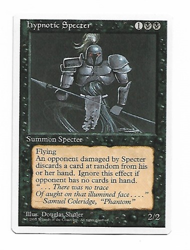 Magic the Gathering ~ MTG ~ 1x Hypnotic Specter ~ Fourth Edition ~ 4Ed ...