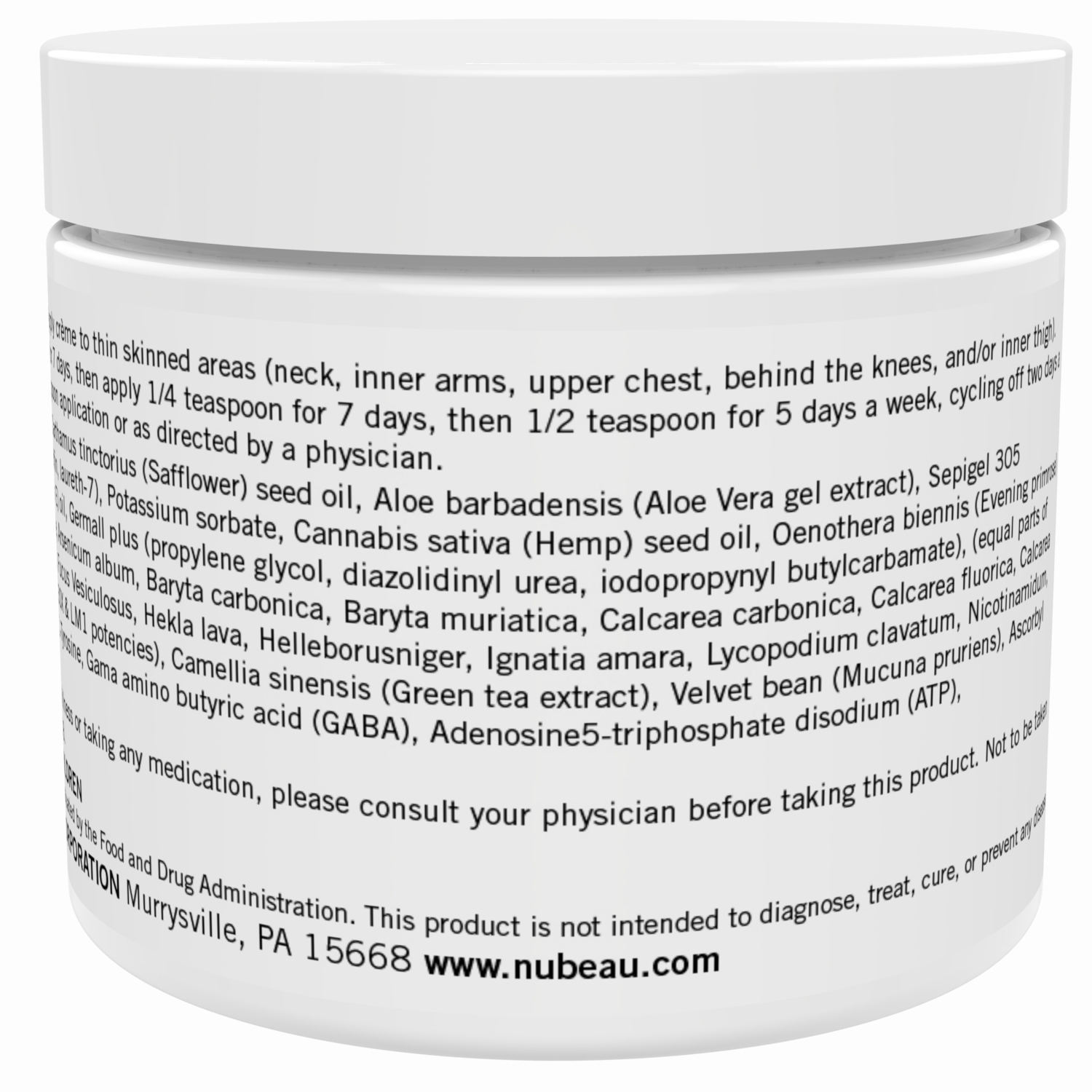Nubeau 4 Tropin GH Max Anti Aging Metabolism Fat Burner Booster Cream 8 ...
